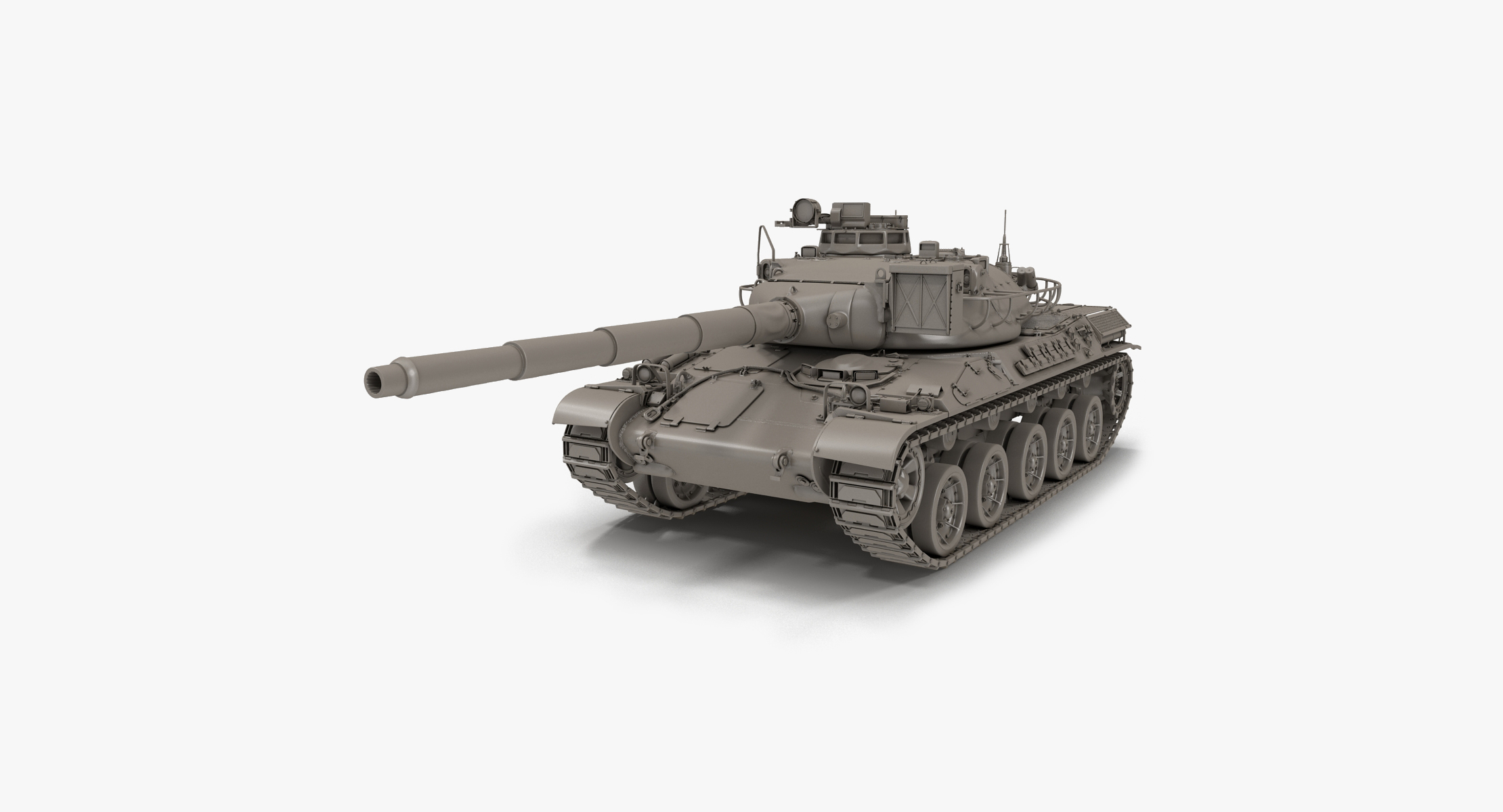3d model french tank amx-30b