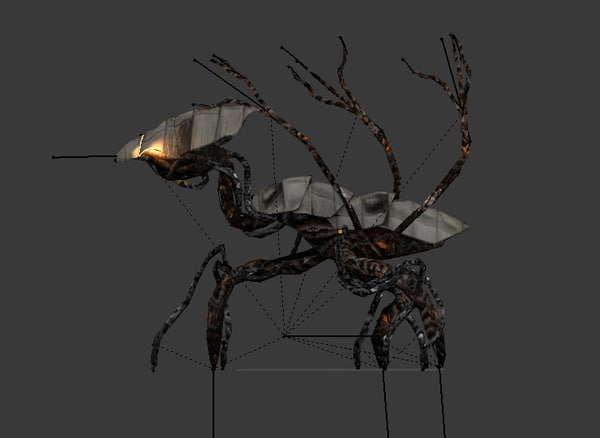 3d alien unity animations