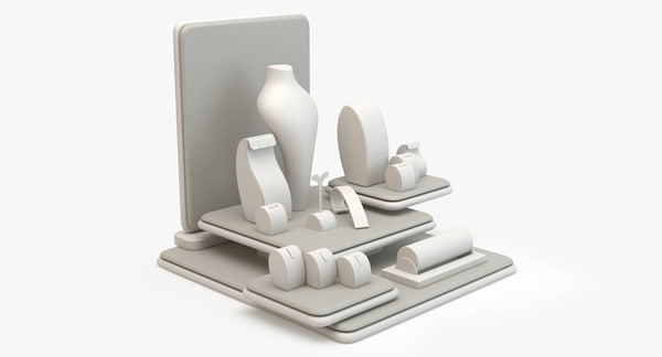 3d model jewel display stand