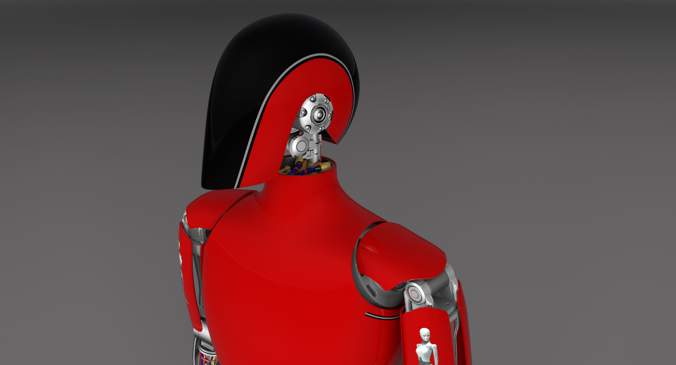 horse gallop robot rigged 3d model