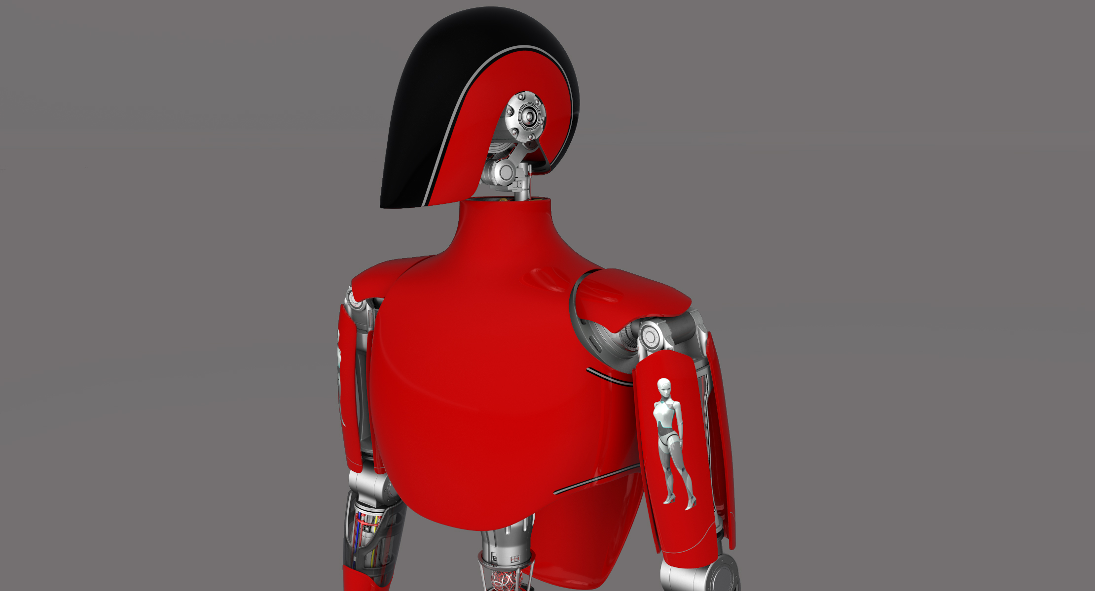 horse gallop robot rigged 3d model
