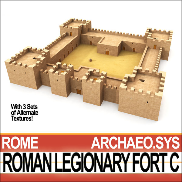 3d model roman legionary fort c