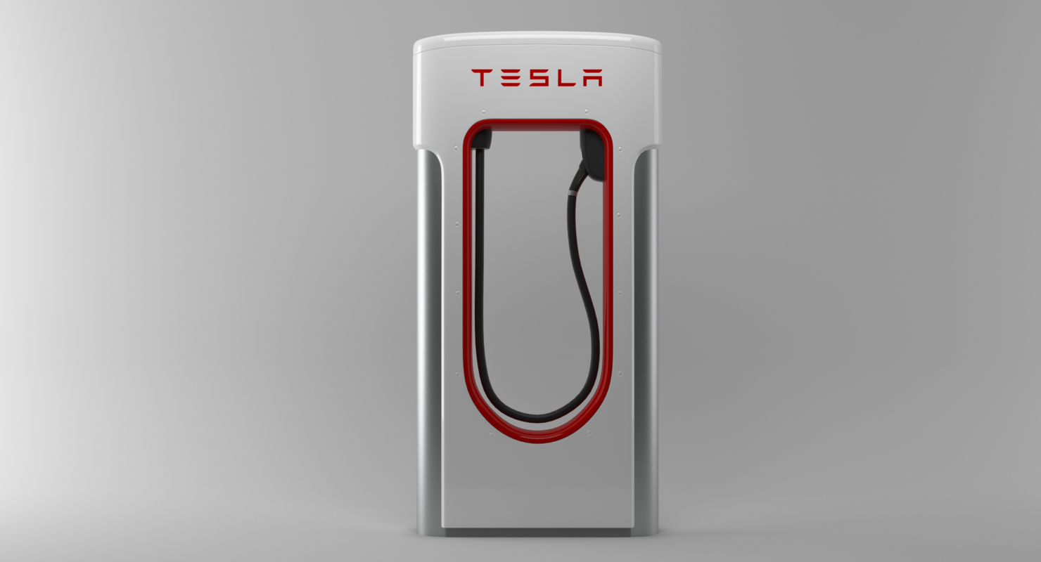 3d tesla charger model