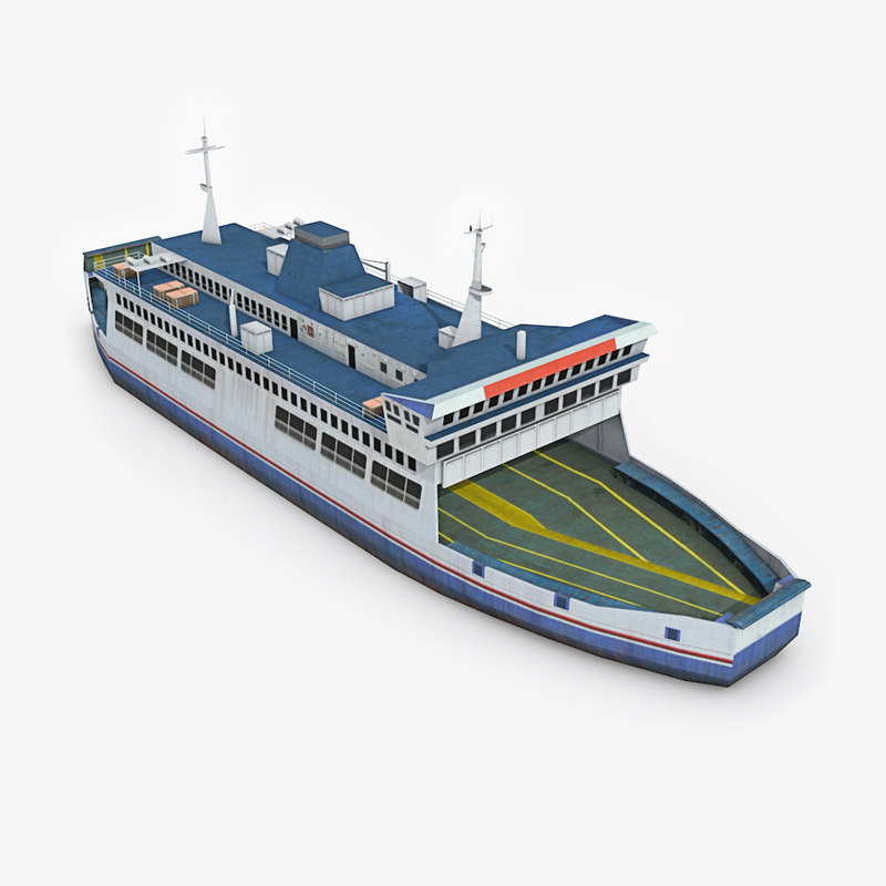 3d ferry boat model