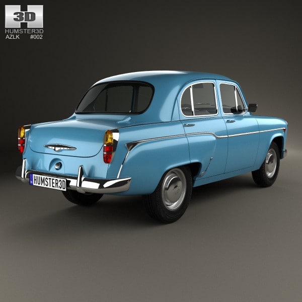azlk moskvitch 402 3d model