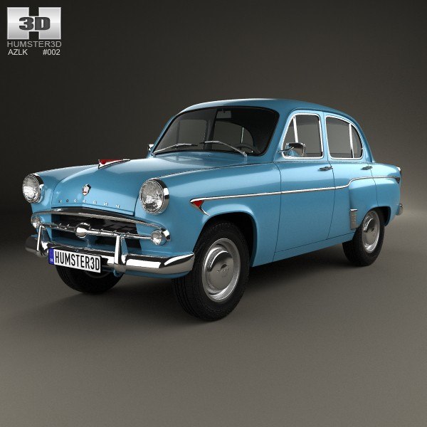 azlk moskvitch 402 3d model