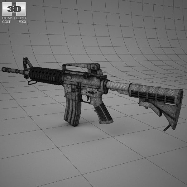 colt m4a1 3d model