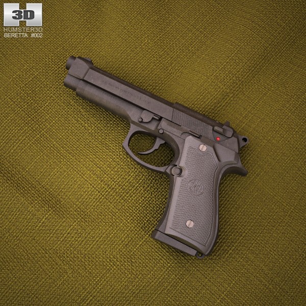 modelo 3d Beretta M9 - TurboSquid 1130927