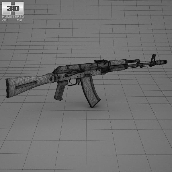 ak ak-74m c4d