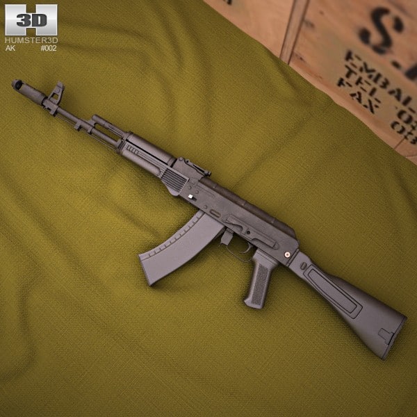 ak ak-74m c4d
