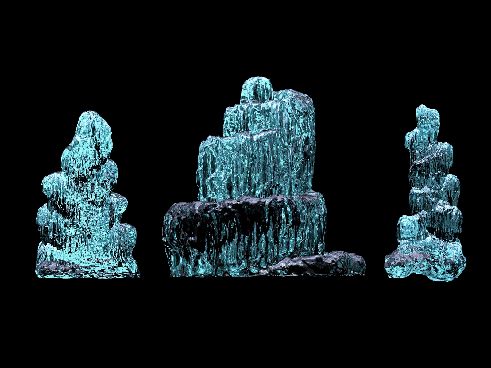 Cave Stalagmites RT3D模型 - TurboSquid 1127918