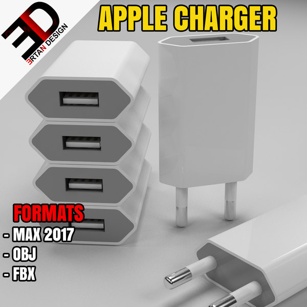 3d apple charger model