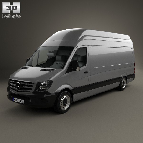 3D модель Mercedes-Benz Sprinter Панельный фургон LWB SHR 20 ...