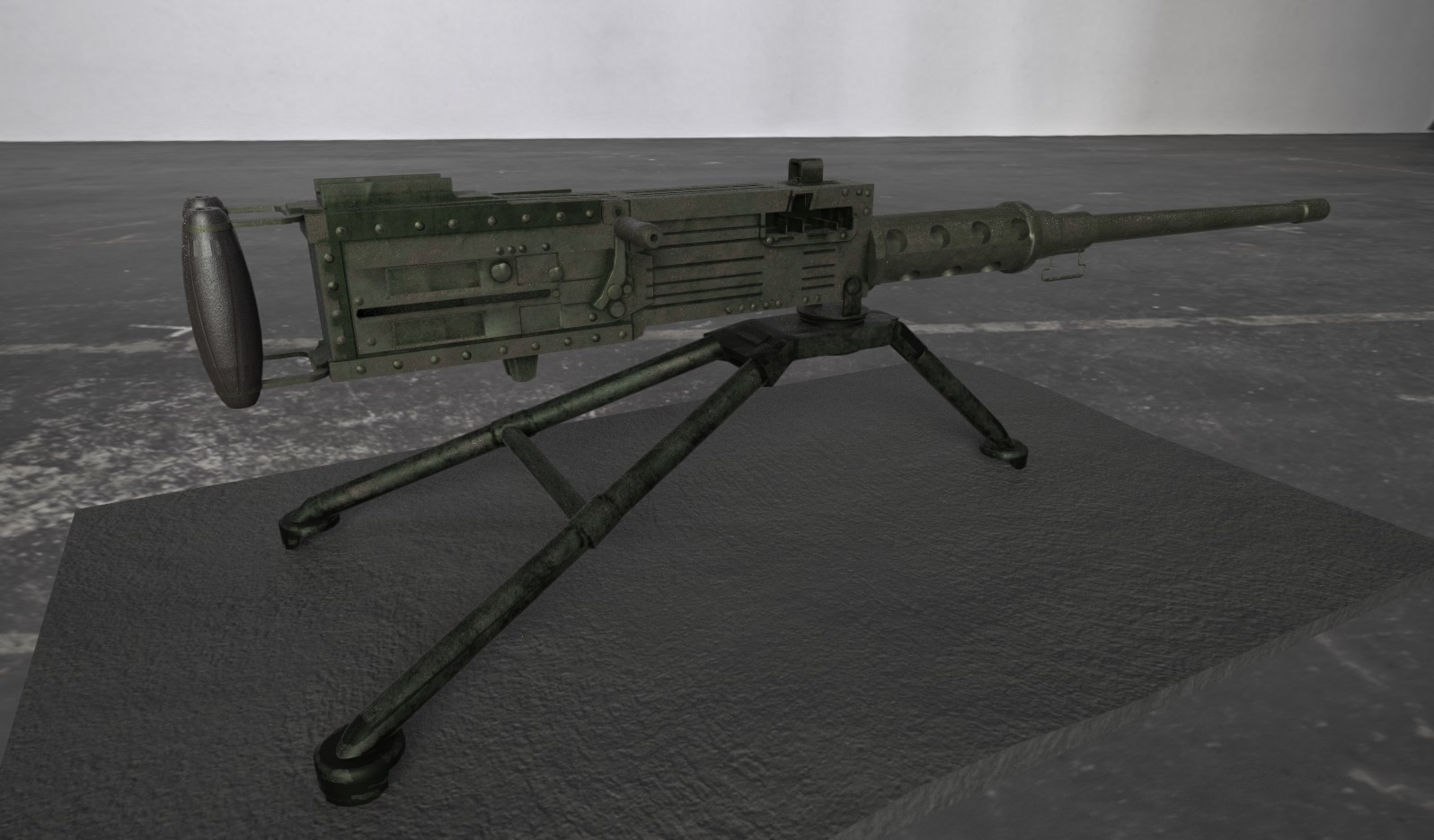 M2 브라우닝 3D 모델 - TurboSquid 1127956