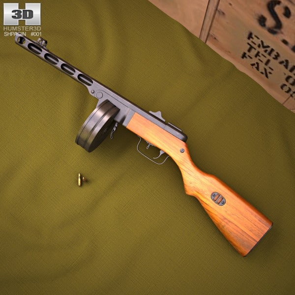 41 ppsh ppsh-41 3d model