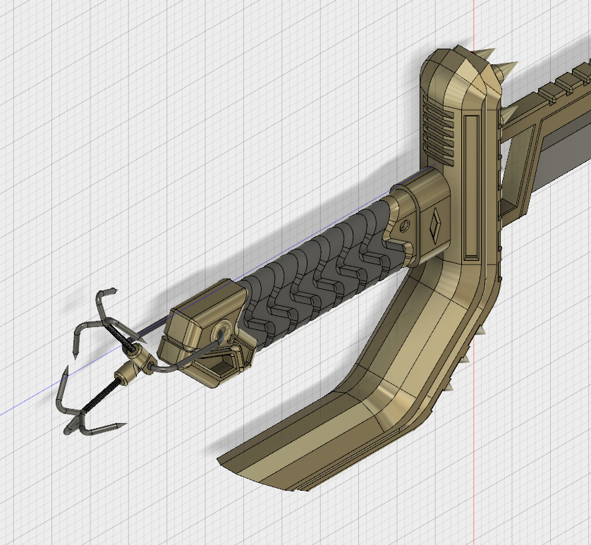 exotic sword fusion 360 3d model