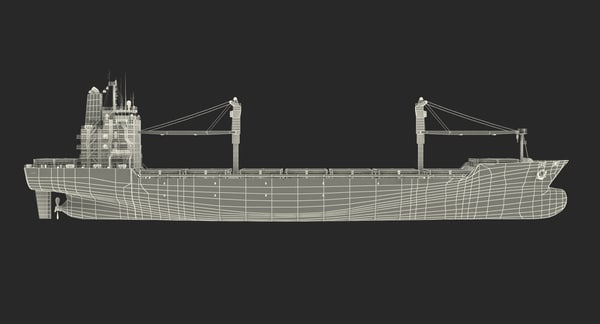 sea cargo ship generic 3d model