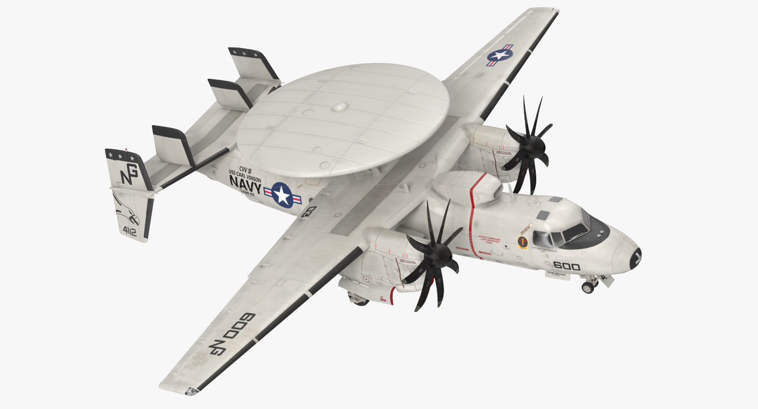 grumman e-2 hawkeye tactical 3d model