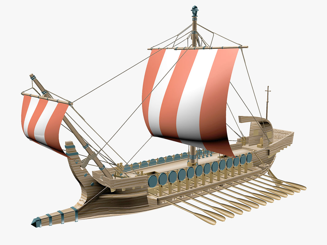 fbx greek ancient boat