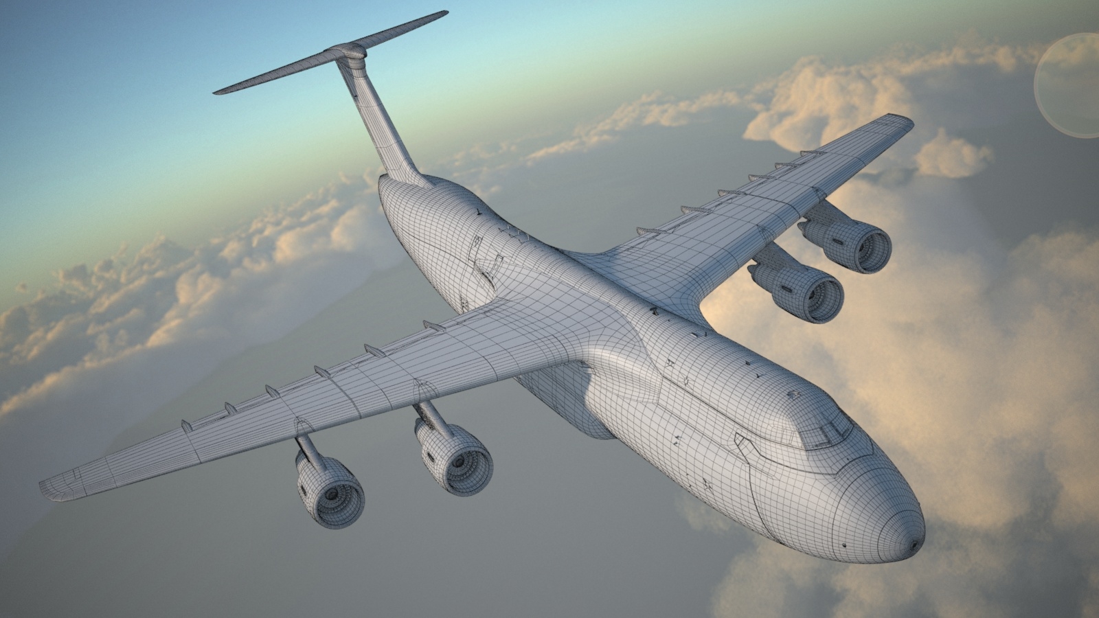 3d model lockheed galaxy c-5