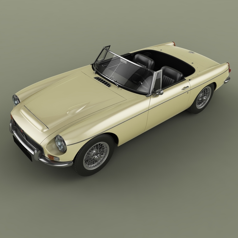 3d model 1968 mg mgc