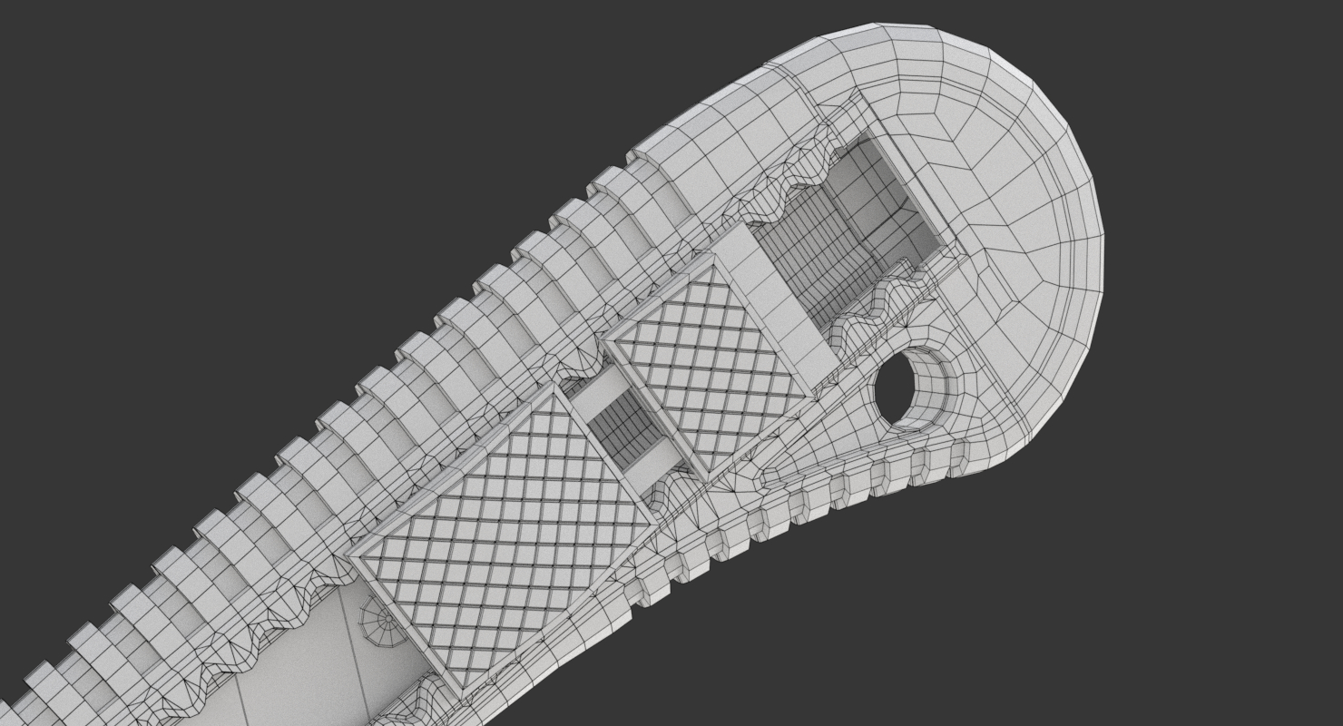 3d paper cutter knife model