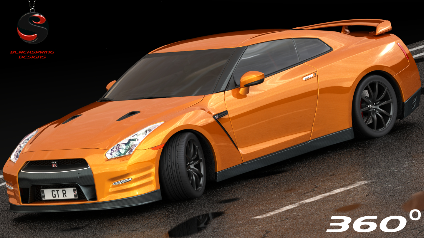 nissan gt-r nismo 2017 3d model