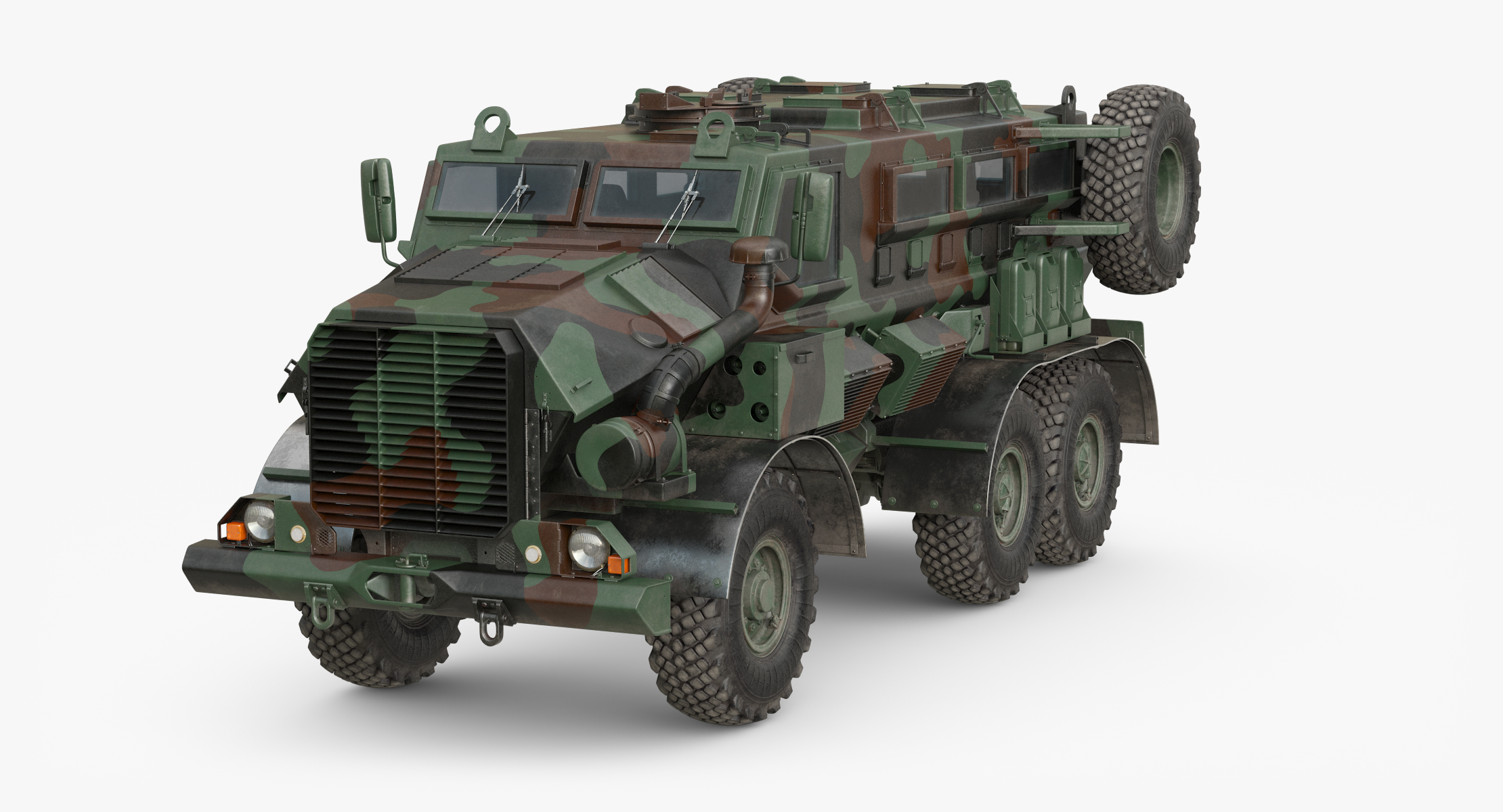 truck military casspir mk 3d model