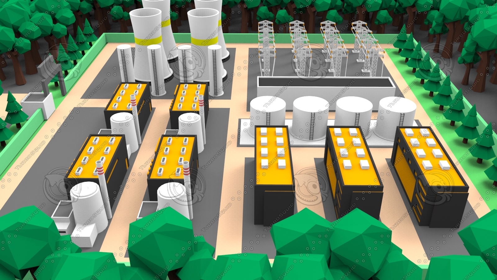 3d model power plant