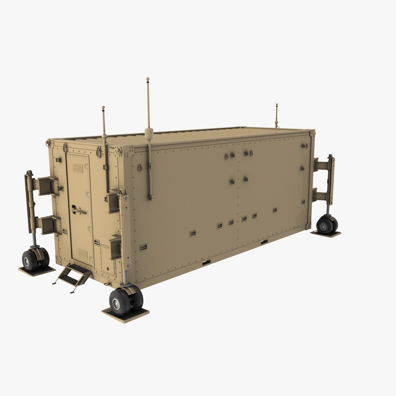 uav drone control container 3d 3ds