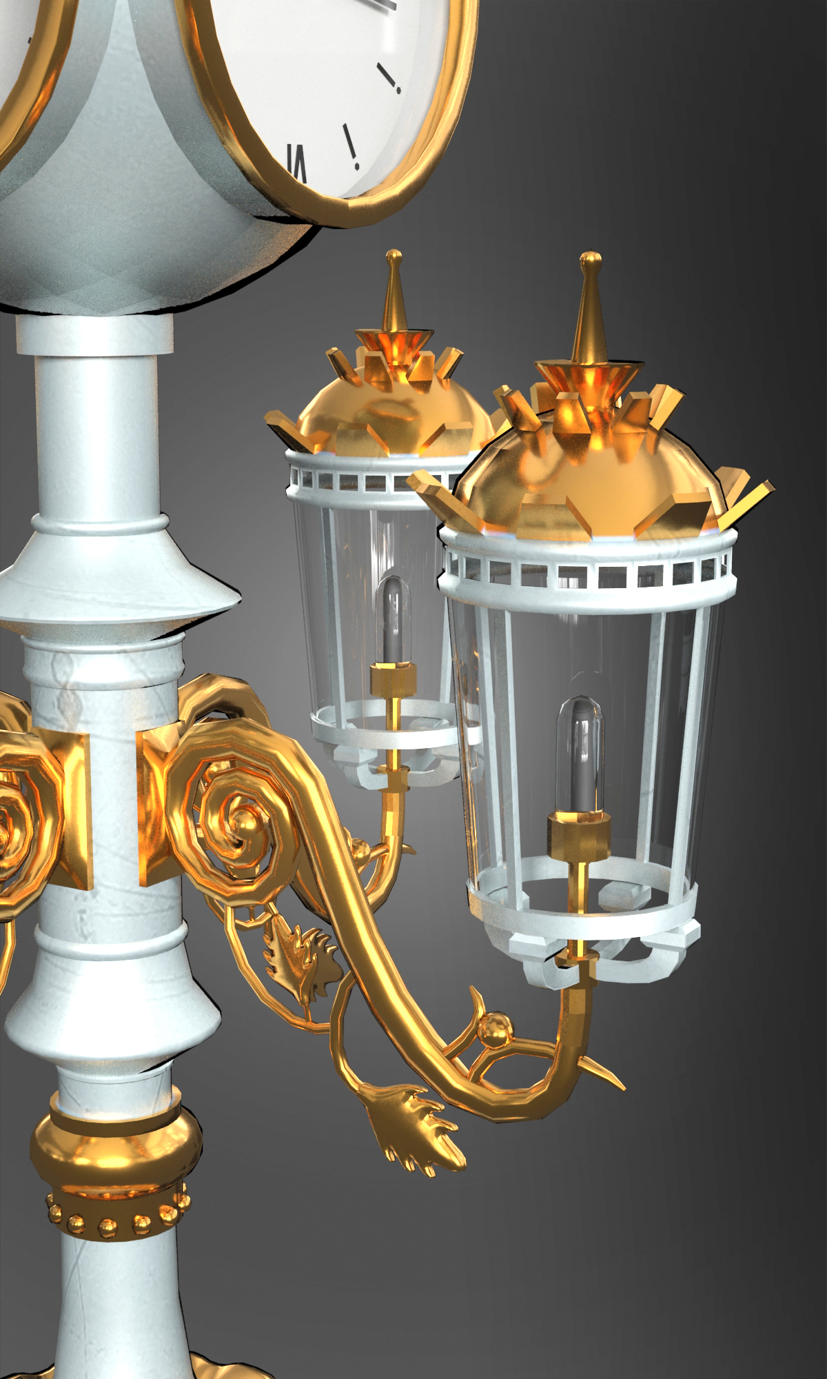 light pole 3d model