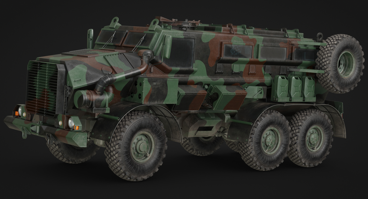 truck military casspir mk 3d model