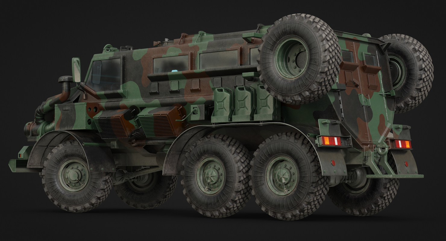 truck military casspir mk 3d model