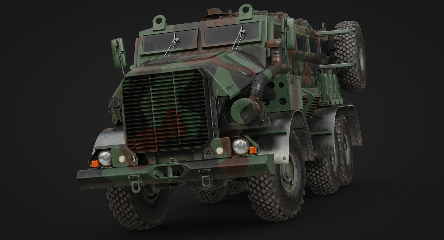 truck military casspir mk 3d model