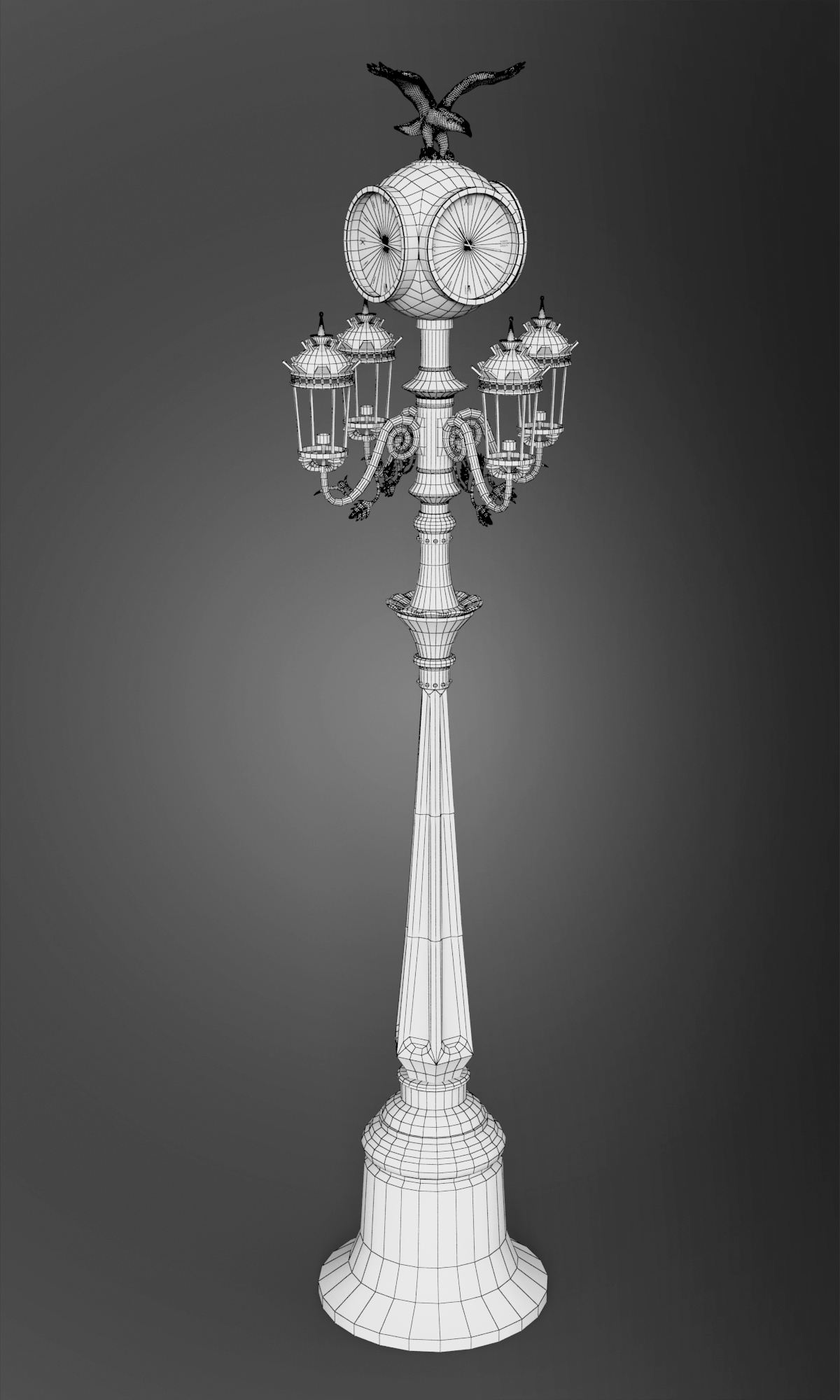 light pole 3d model