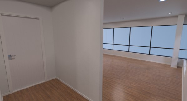 modern houses interior 3d obj
