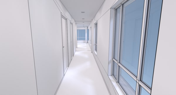 modern houses interior 3d obj