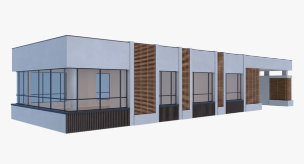 modern houses interior 3d obj