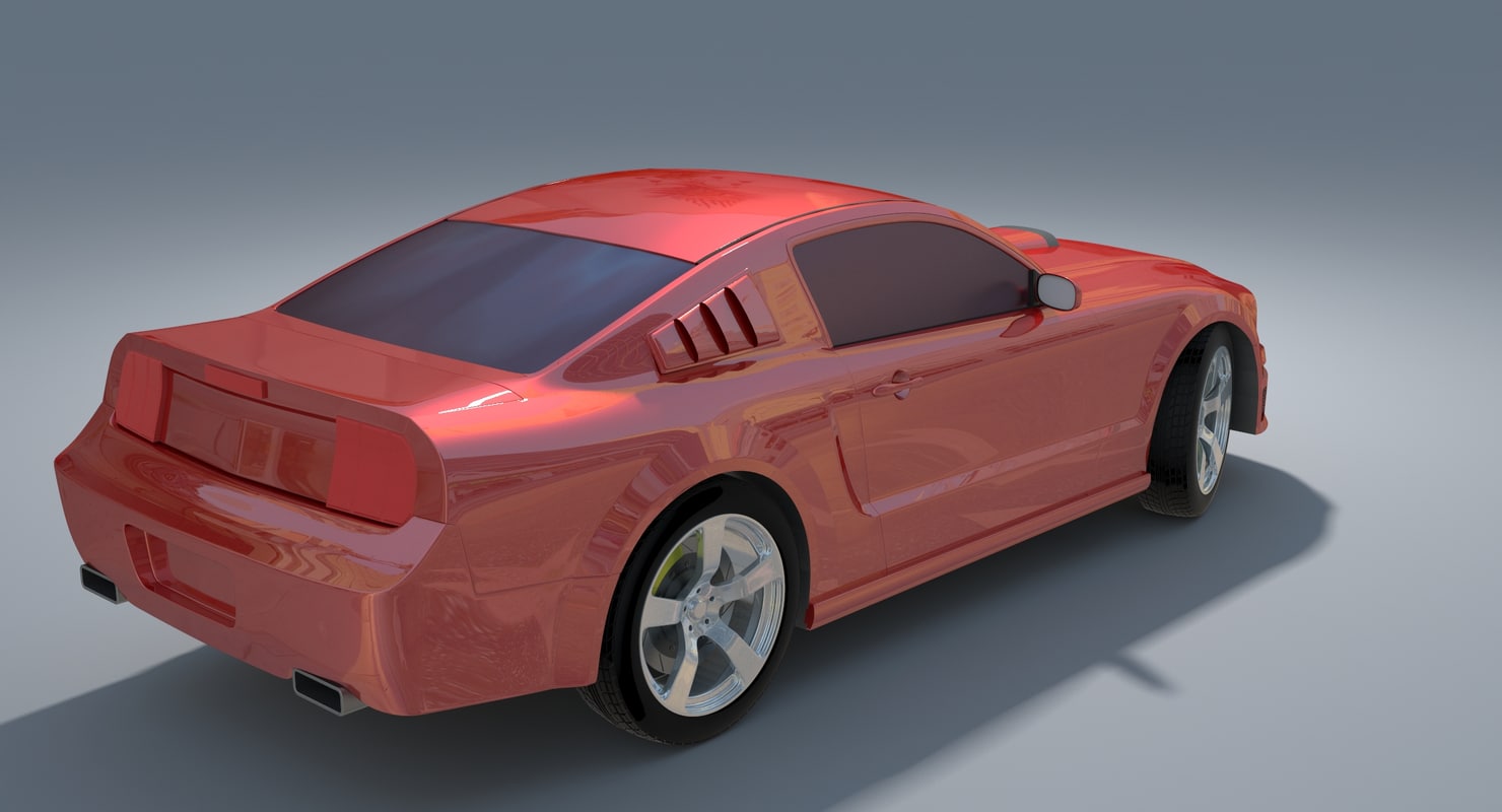 mustang 3d model