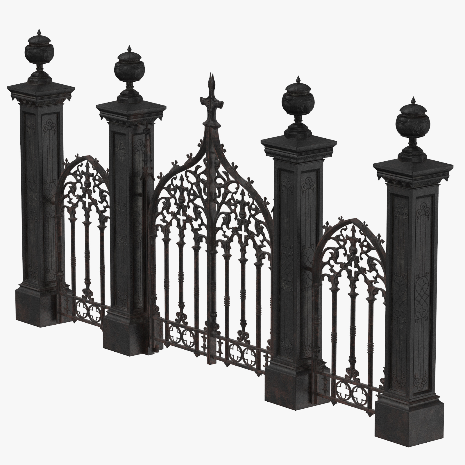 cemetery gates 02 c4d