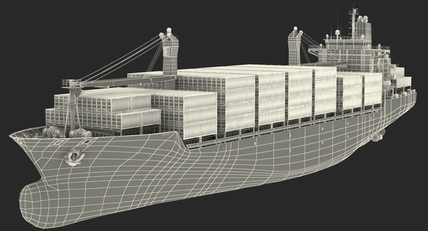 container ship 3d model