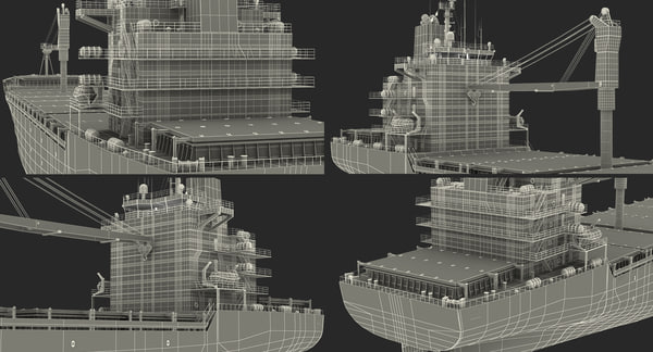 container ship 3d model