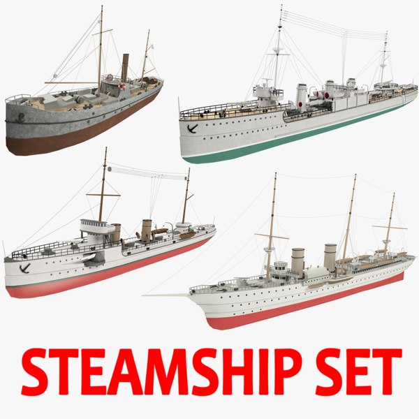 3D Steamship Models | TurboSquid