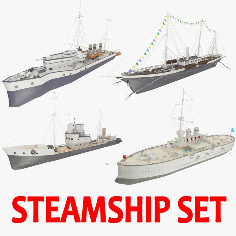 steamships ship 3d model