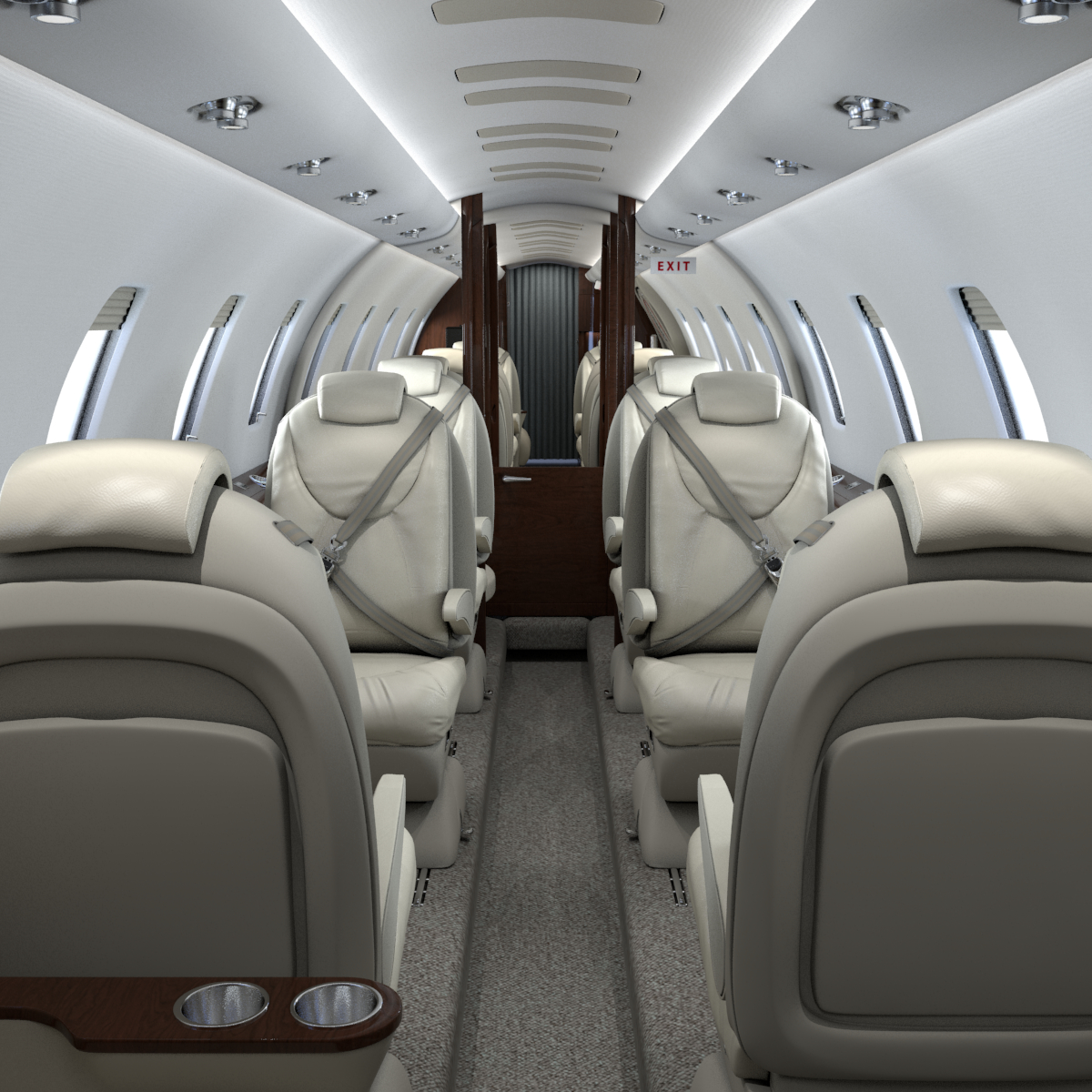 modelo 3d Cessna Citation XLS + Interior de la cabina - TurboSquid 1129658
