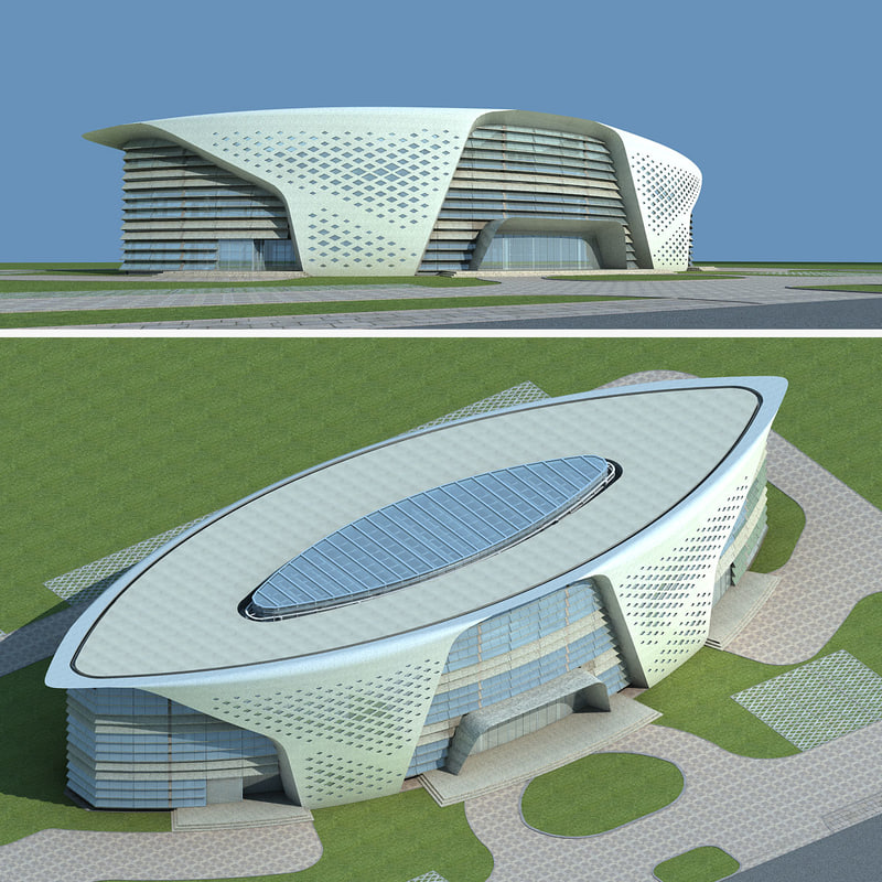 exhibition hall 3d model