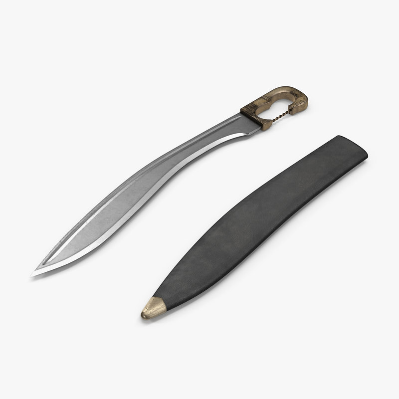 3d greek sword falcata sheath