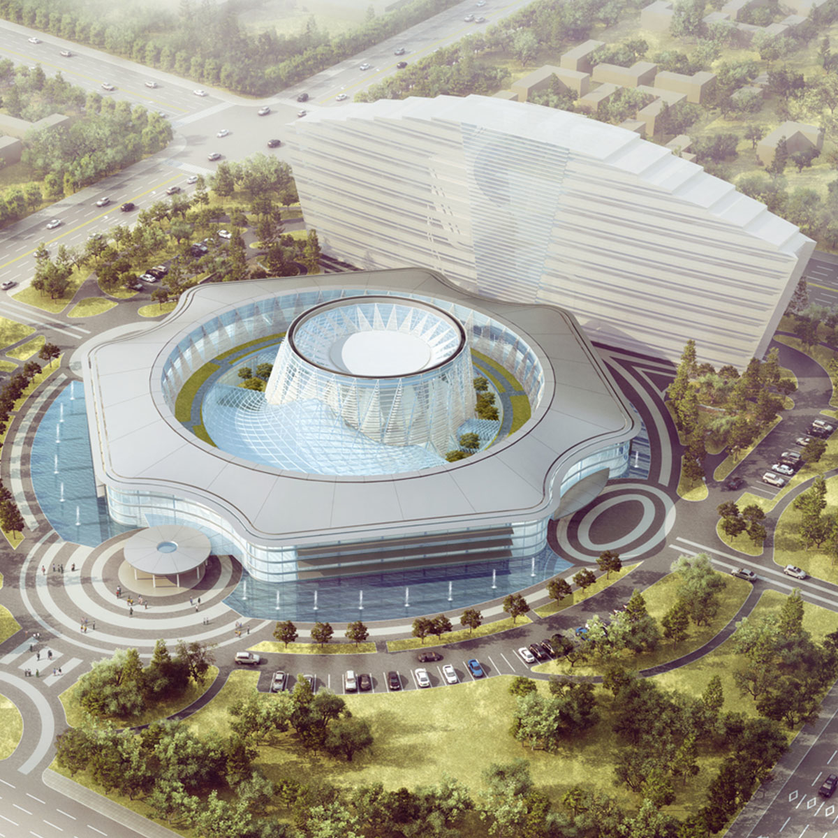 3d model of exhibition hall