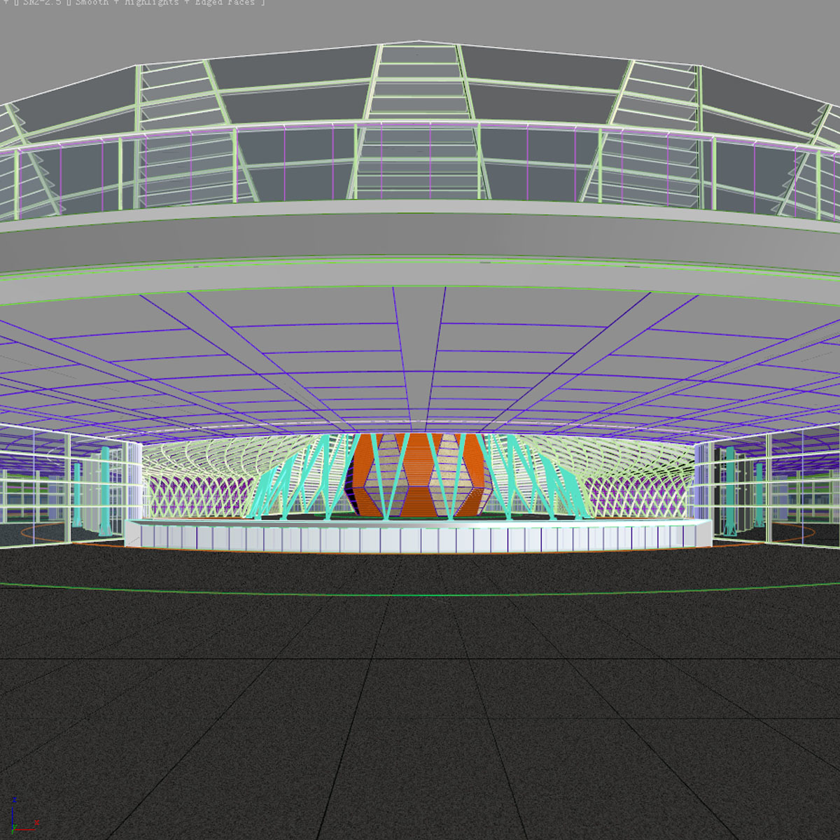 3d model of exhibition hall