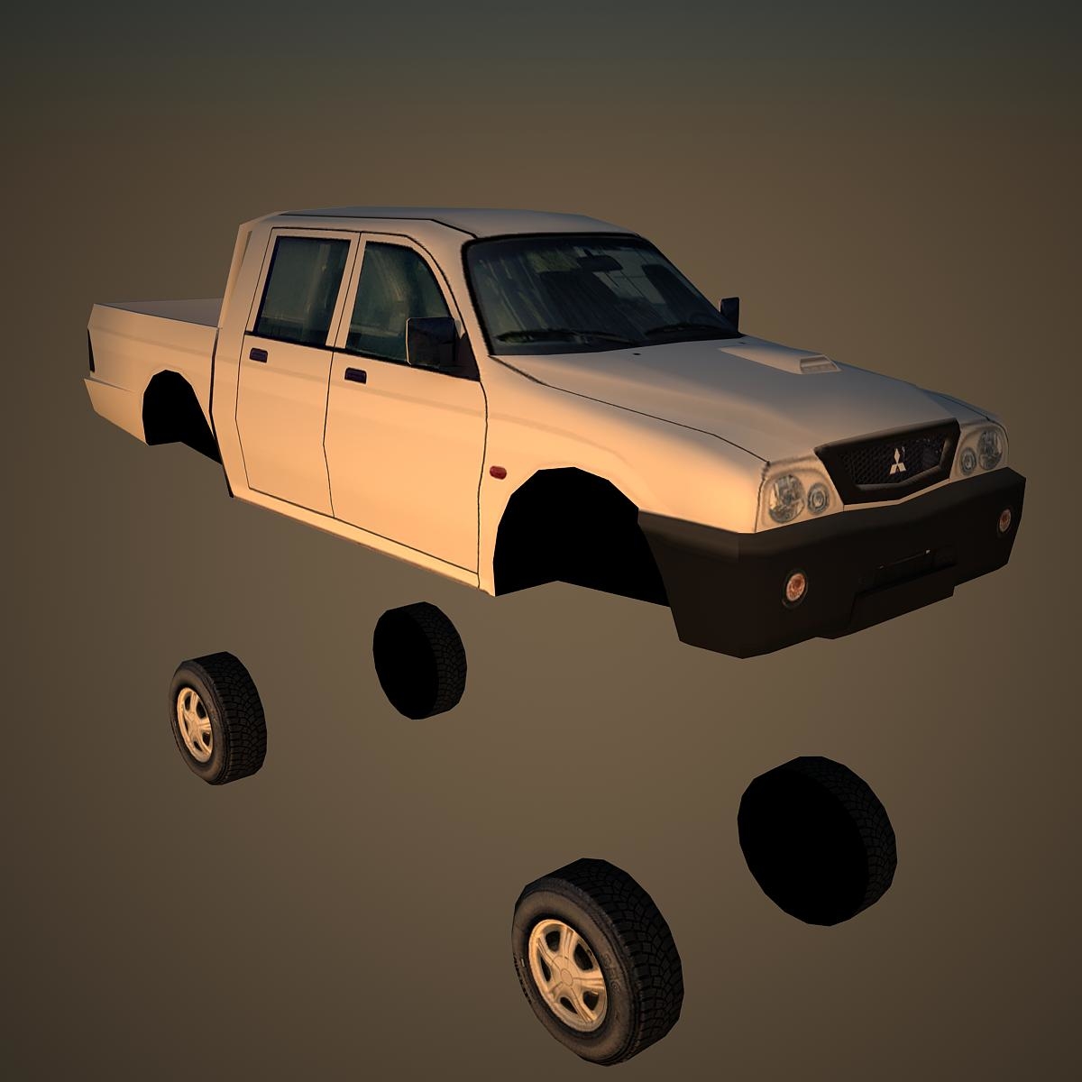 3d model mitsubishi l200 basic